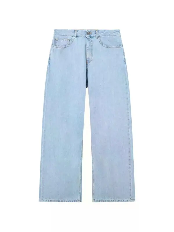 Palm Angels Light Wide-leg Five-pocket Jeans - Blue