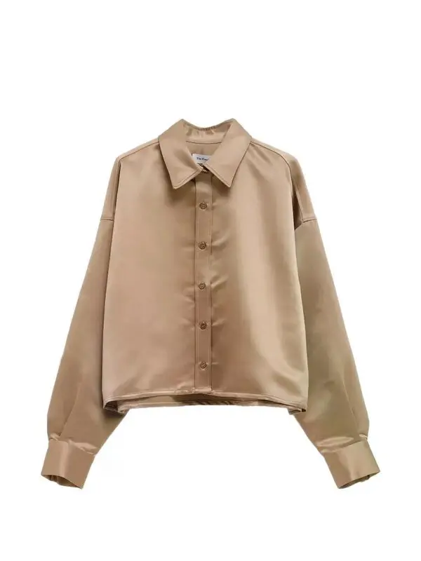 THE FRANKIE SHOP Arlen Boxy Shirt - Neutrals