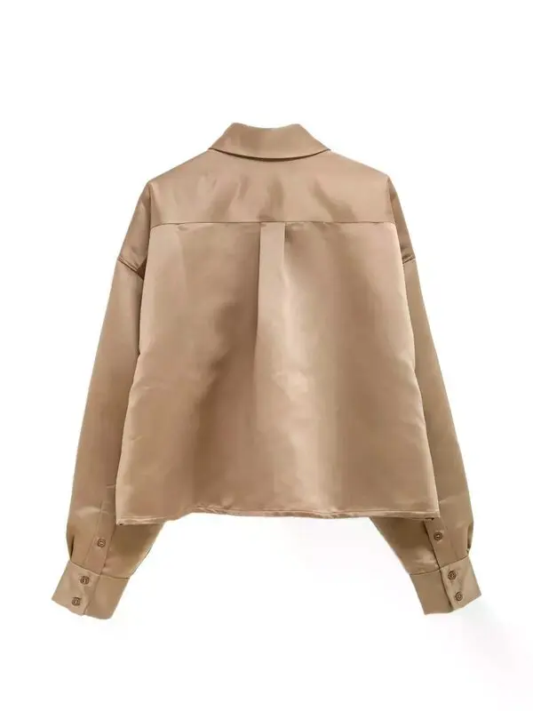 THE FRANKIE SHOP Arlen Boxy Shirt - Neutrals