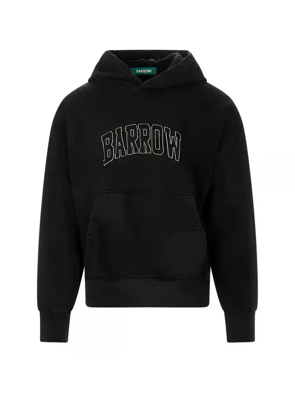 BARROW Logo-embroidered Hoodie - Black