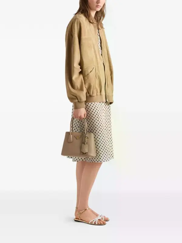 Prada Double Saffiano Leather Mini-bag - Brown
