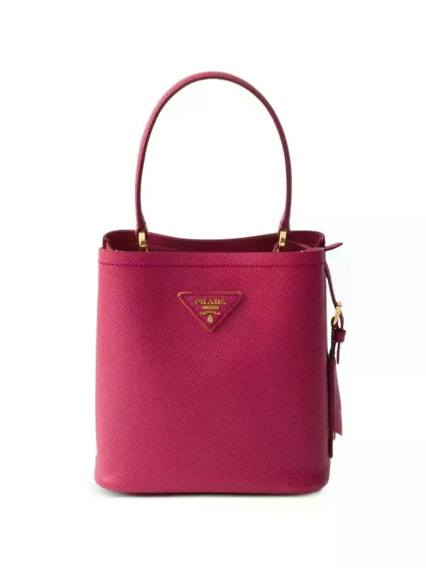 Prada Panier Mini Saffiano Leather Bucket Bag - Pink