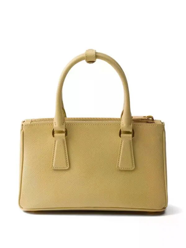 Prada Galleria Mini Saffiano Leather Bag - Yellow