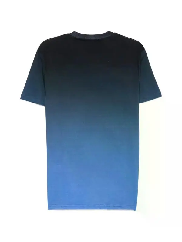 Moschino Palm-print Ombré T-shirt - Blue