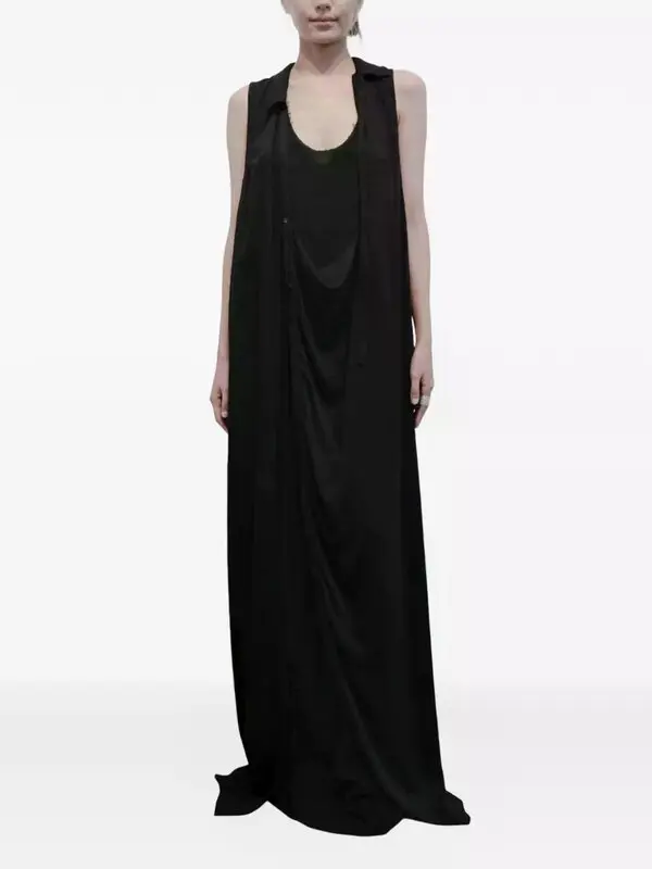 ILI NODE Theron Draped Sleeveless Maxi Dress