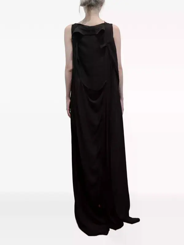 ILI NODE Theron Draped Sleeveless Maxi Dress