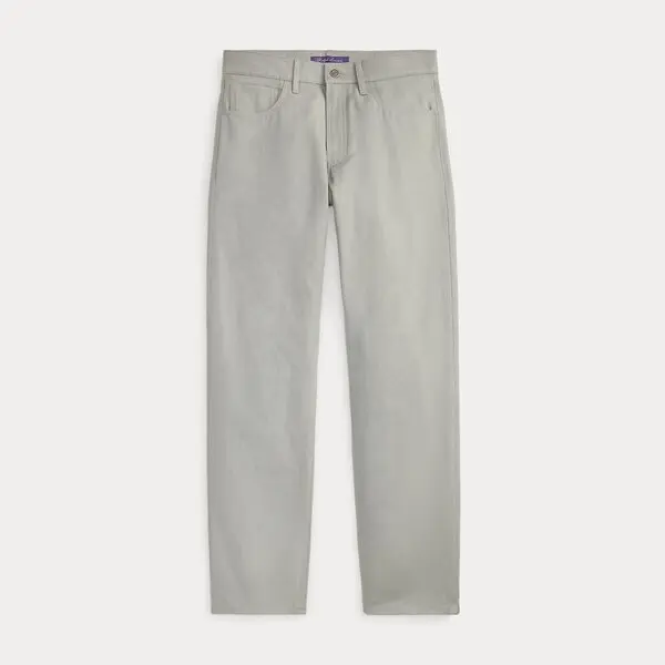 Ralph Lauren Straight Fit Cotton-linen Jean - Light Grey