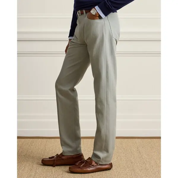 Ralph Lauren Straight Fit Cotton-linen Jean - Light Grey