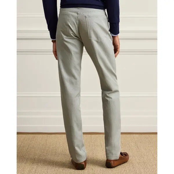 Ralph Lauren Straight Fit Cotton-linen Jean - Light Grey