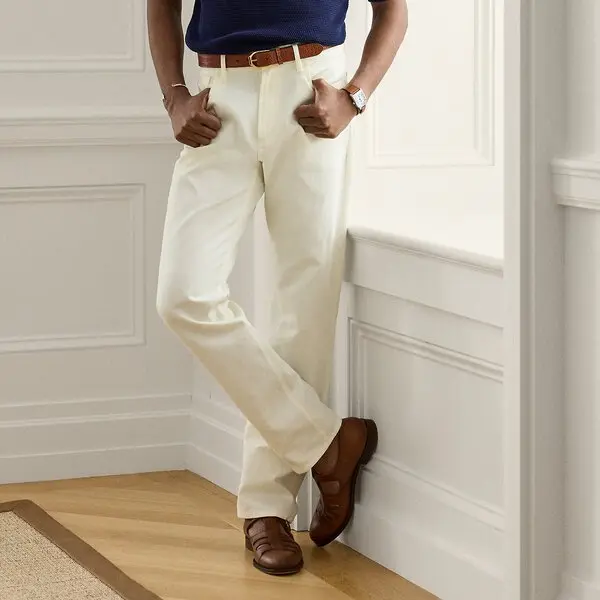 Ralph Lauren Straight Fit Cotton-linen Jean - Summer Sand