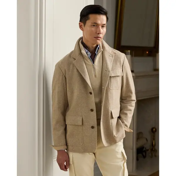 Ralph Lauren Hand-tailored Textured Staples Jacket