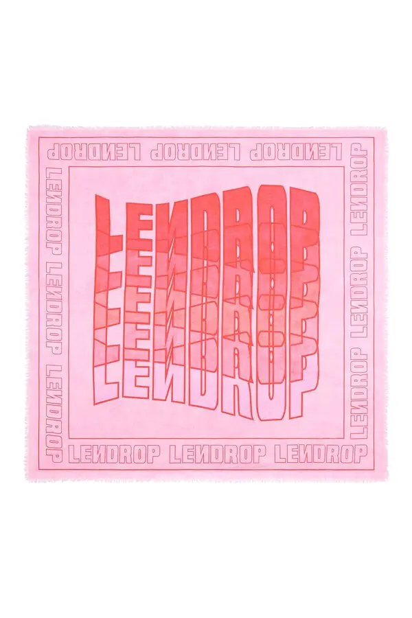 LENDROP STUDIOS Lendrop Logo Scarf - Pink