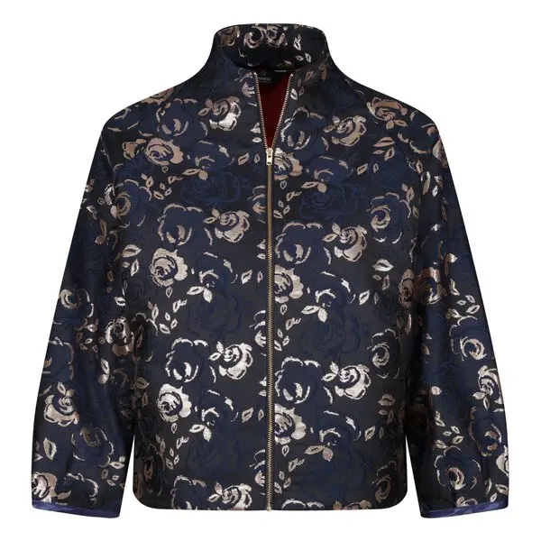 LIONESS BY TF Floral Patterned Jacket - Blue