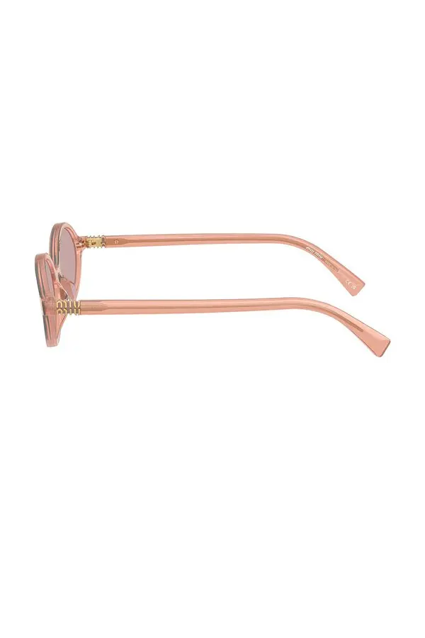Miu Miu Oval Sunglasses - Pink
