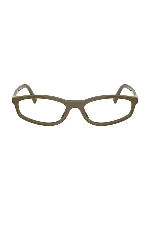 Miu Miu Oval Optical Glasses - Green