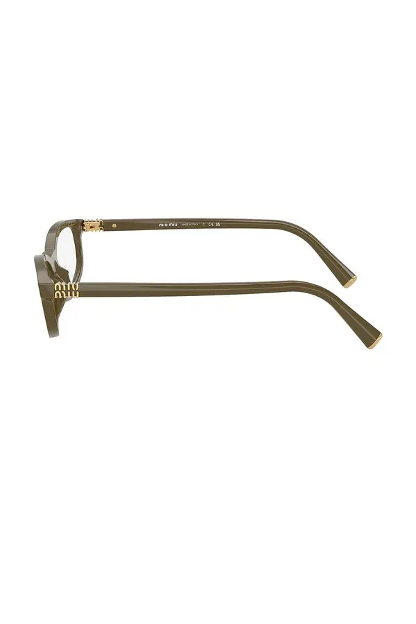 Miu Miu Oval Optical Eyeglasses - Green