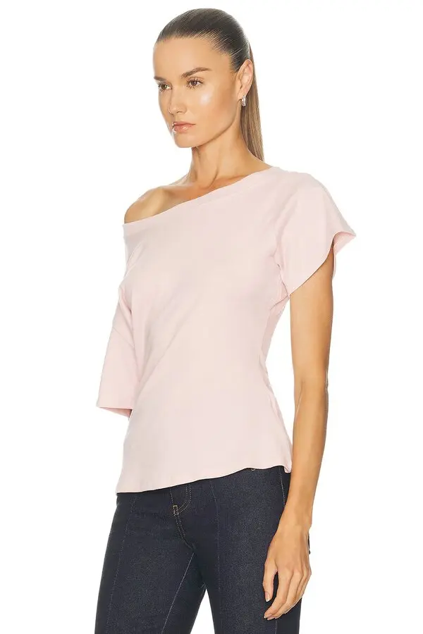 EB DENIM Elena Off-the-shoulder Top - Soft Pink