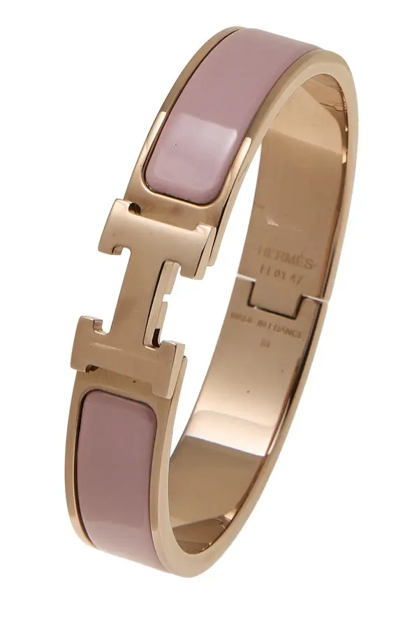 Hermès Clic Clac H Pm Bracelet - Pink