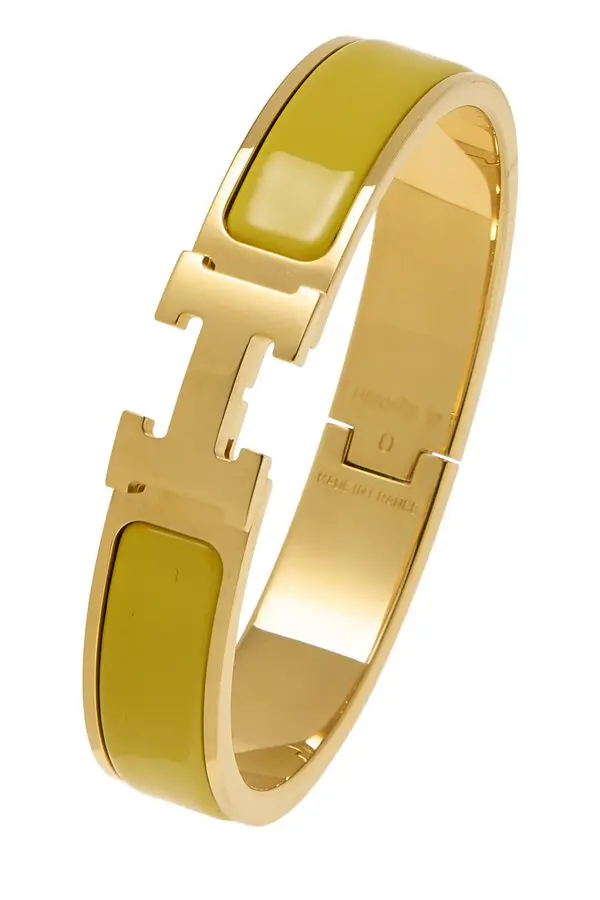 Hermès Clic Clac H Gm Bracelet - Yellow