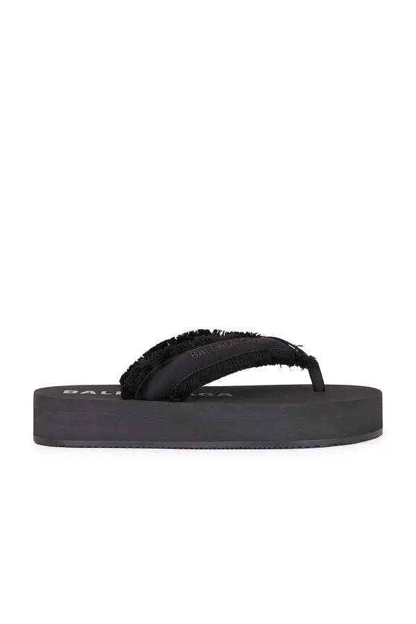 Balenciaga Jet Lag Thong Micro Sandal - Black