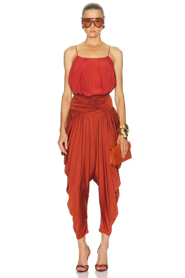 Balmain Thin Straps Draped Top