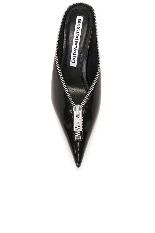 Alexander Wang Akila Zip Closed Toe Mule
