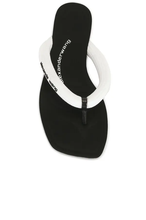 Alexander Wang Jenna Tubular Flat Thong Sandal - White