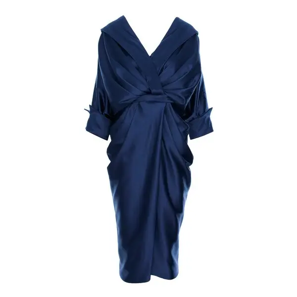 ACOB À PORTER Draped Midi Dress