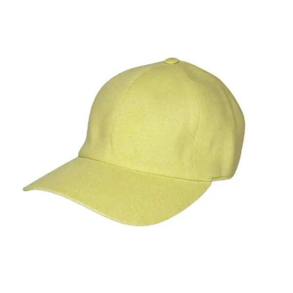 CACHEMIO Linen Baseball Cap - Yellow