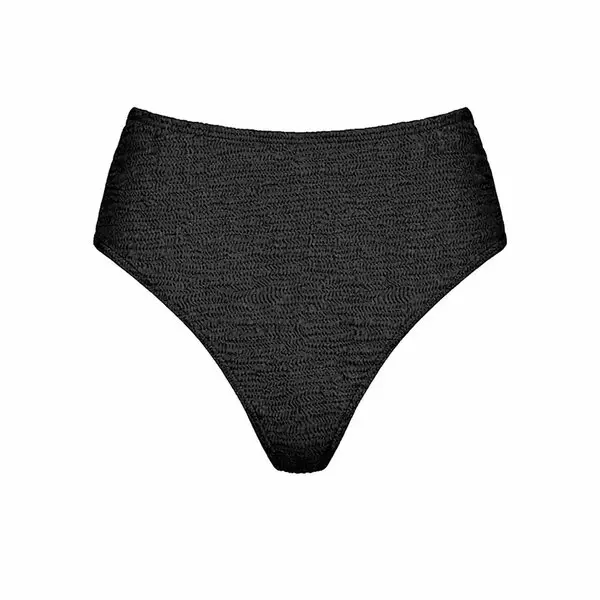 CHAUDE SWIMWEAR Heidi High-waist Bikini Bottom - Black