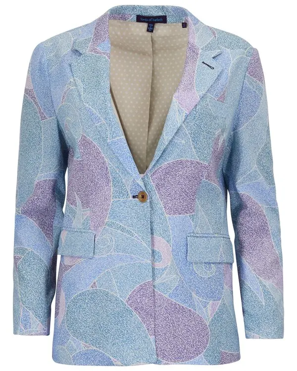LORDS OF HARLECH Julia Tailored Blazer - Blue