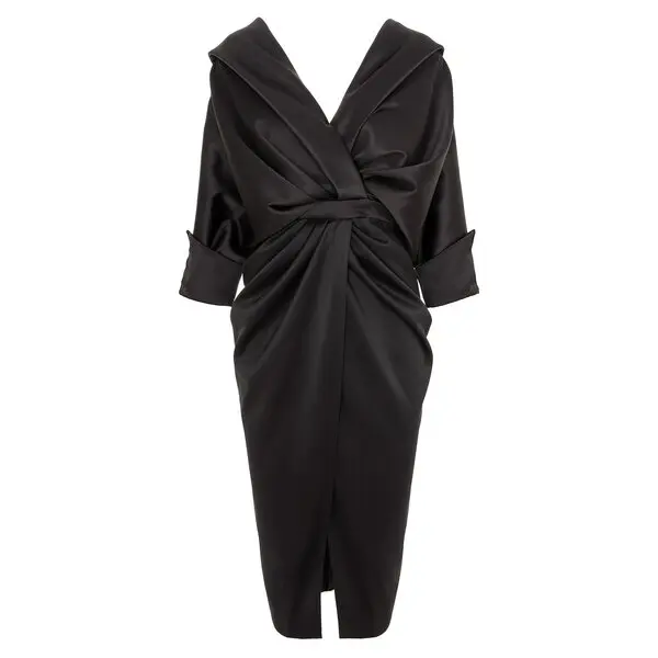 ACOB À PORTER Draped Midi Dress