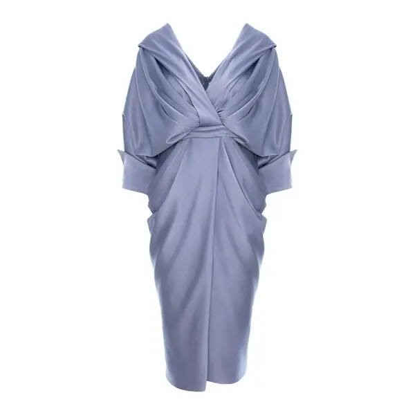 ACOB À PORTER Draped Midi Dress