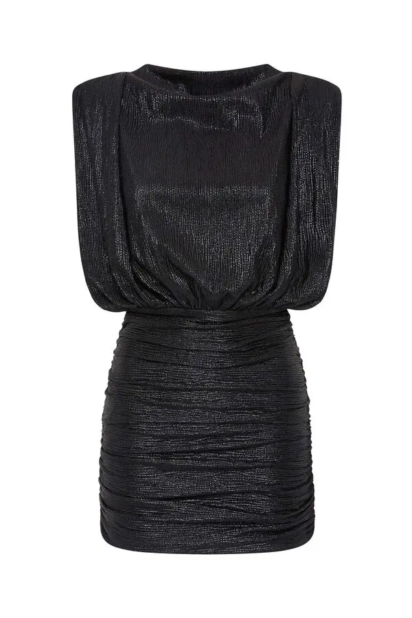 LENDROP STUDIOS Begonia Draped Mini Dress