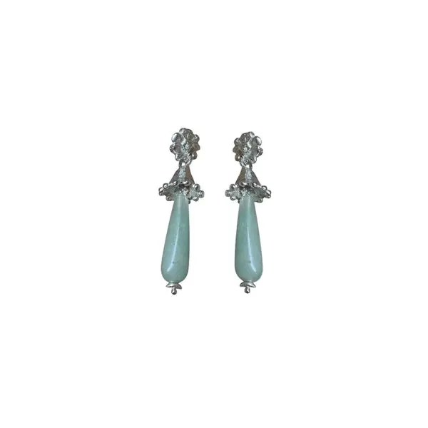 RAXADA Salty Drop Earrings - Silver/blue