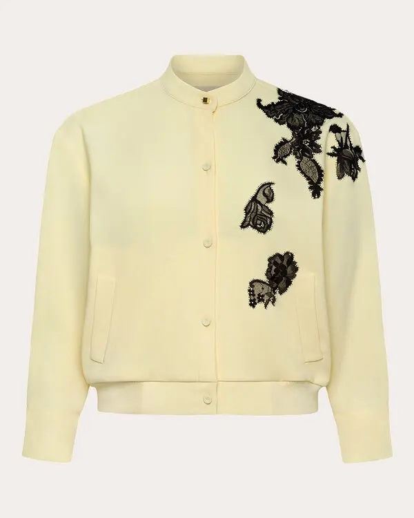 Hellessy Lazlo Lace Crepe Cinched Blouse