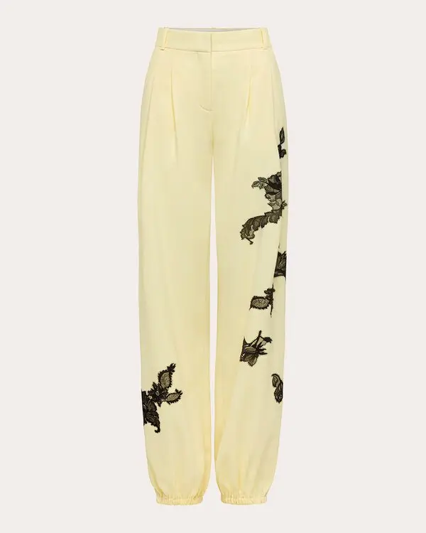 Hellessy Lace Detailed Cinched Trousers - Yellow