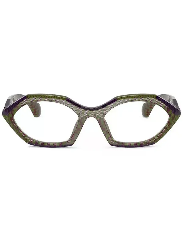 ALAIN MIKLI A03530 Geometric Eyeglasses - Green