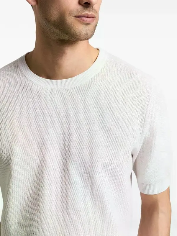 Peserico Waffle-knit Short-sleeved Top