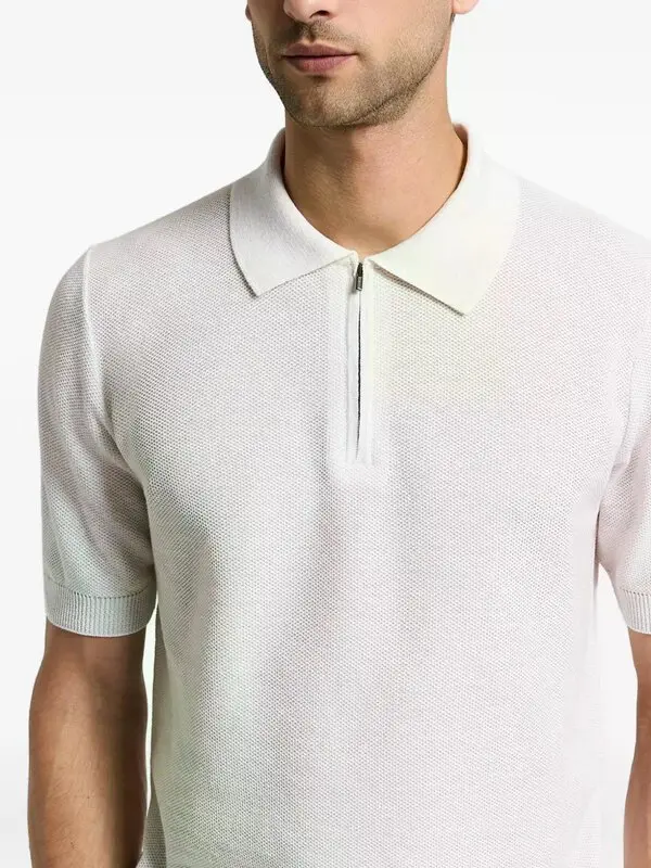 Peserico Zip-fastening Short-sleeve Polo Shirt
