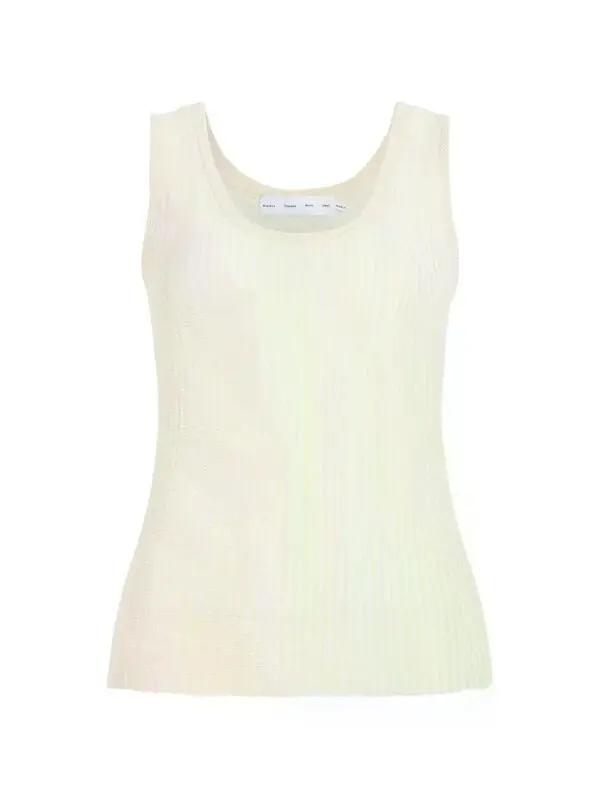 Proenza Schouler White Label Lennox Ribbed-knit Top - Neutrals