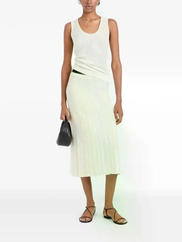 Proenza Schouler White Label Lennox Ribbed-knit Top - Neutrals
