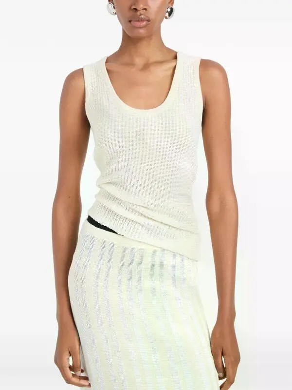 Proenza Schouler White Label Lennox Ribbed-knit Top - Neutrals