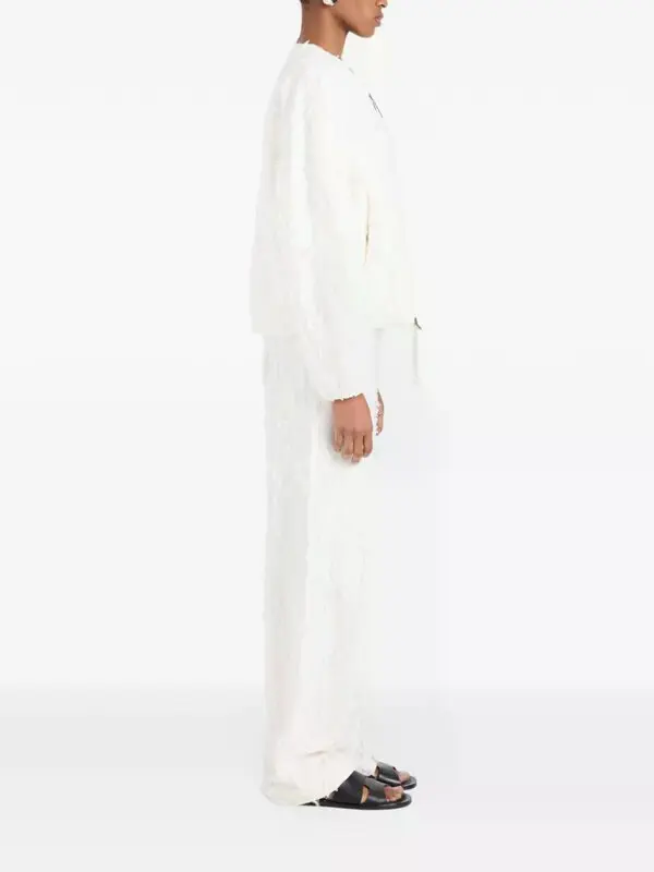 Proenza Schouler White Label Fringed Jacquard Jacket - Neutrals