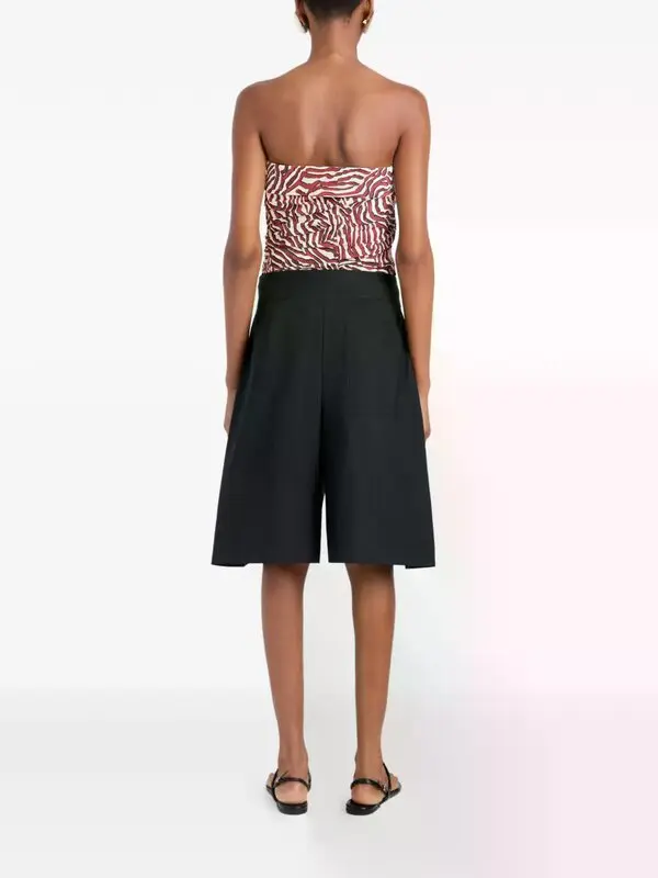 Proenza Schouler White Label Maisy Strapless Poplin Top - Red