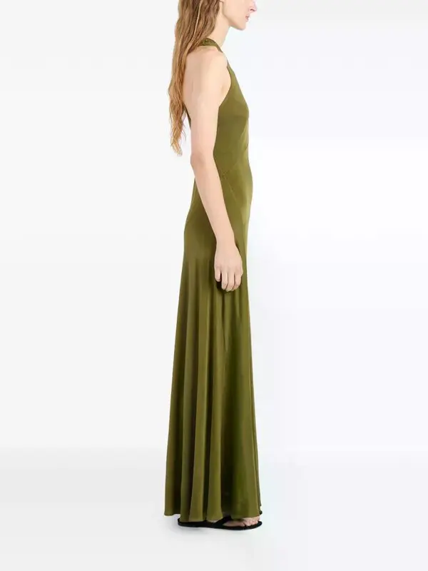 Proenza Schouler Naia V-neck Maxi Dress - Green