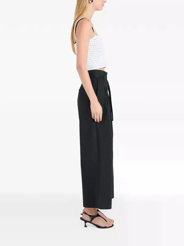 Proenza Schouler White Label Belted Trousers - Black
