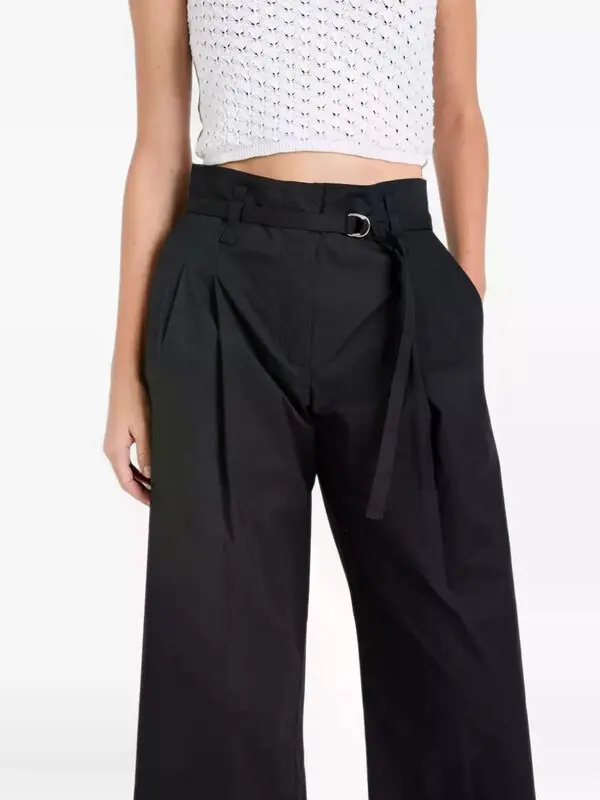 Proenza Schouler White Label Belted Trousers - Black