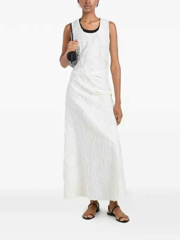 Proenza Schouler White Label Jacquard-cotton Midi Dress - Neutrals