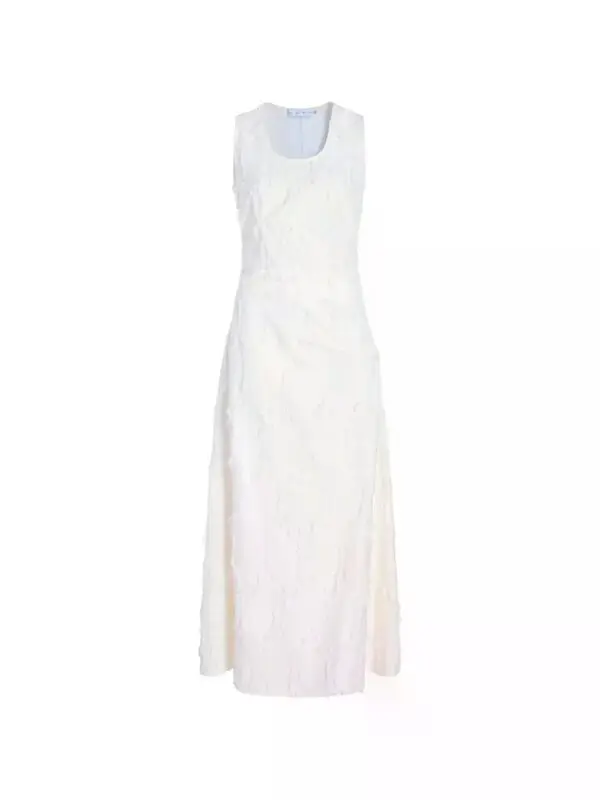 Proenza Schouler White Label Jacquard-cotton Midi Dress - Neutrals